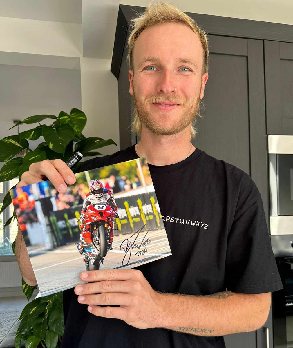 Davey Todd - Wheelie on the Finish Line - TT 2024 - 10 x 8 Autographed ...