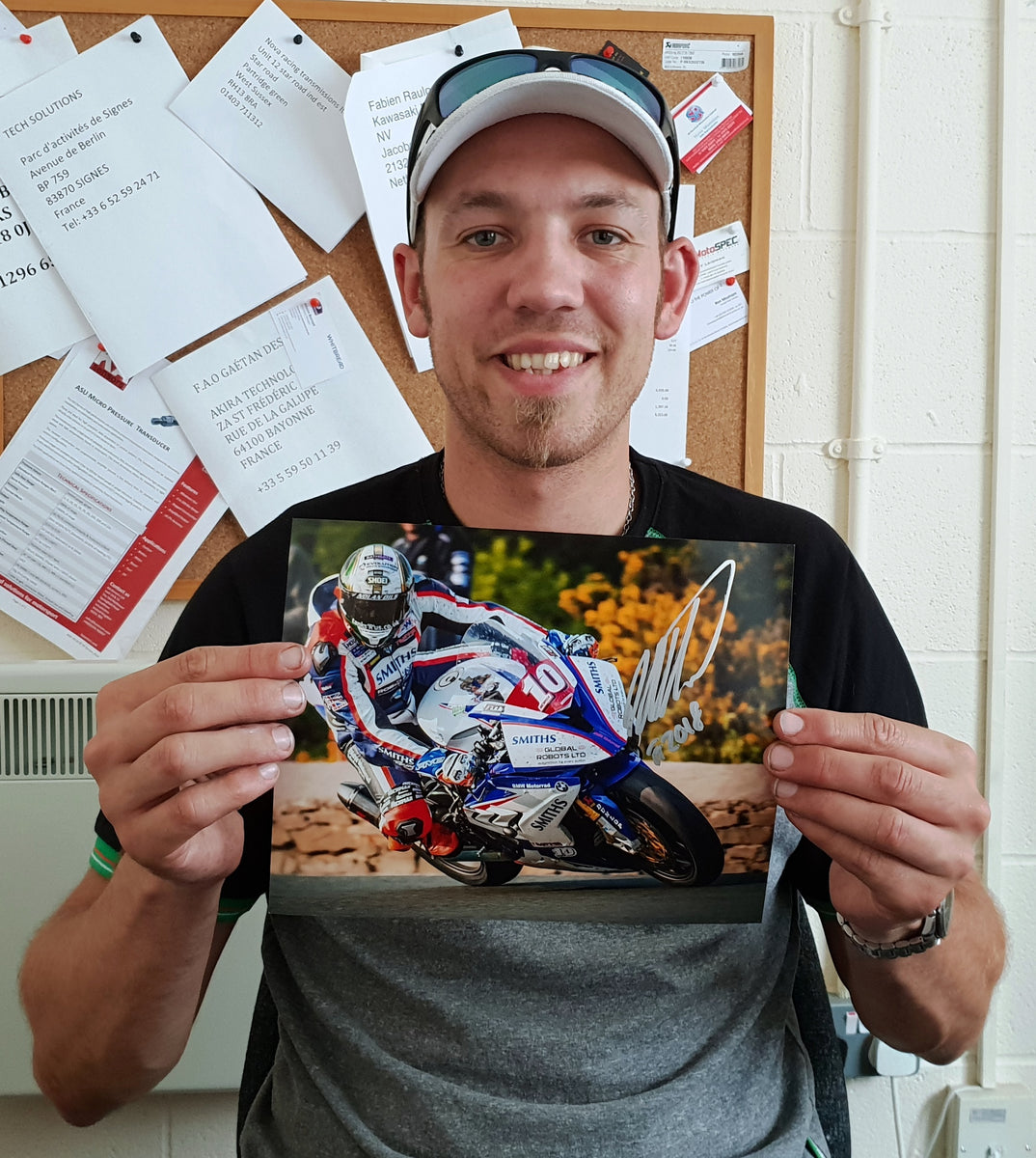 Peter Hickman - Sulby Bridge - TT 2018 - 10 x 8 Autographed Picture ...